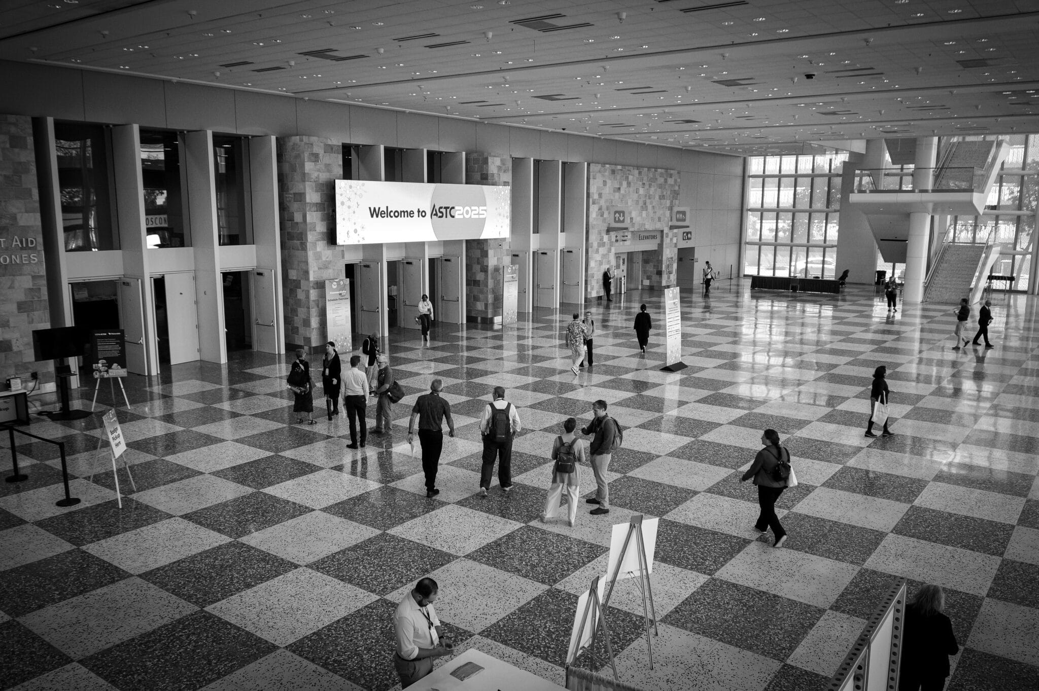 Together again: Day 1 of the 2025 ASTC conference in black and white